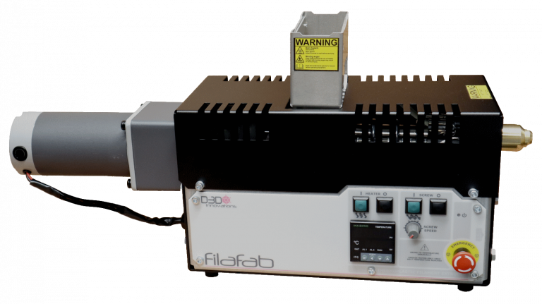 Filament Extruder for 3D Printing Recycling and Science